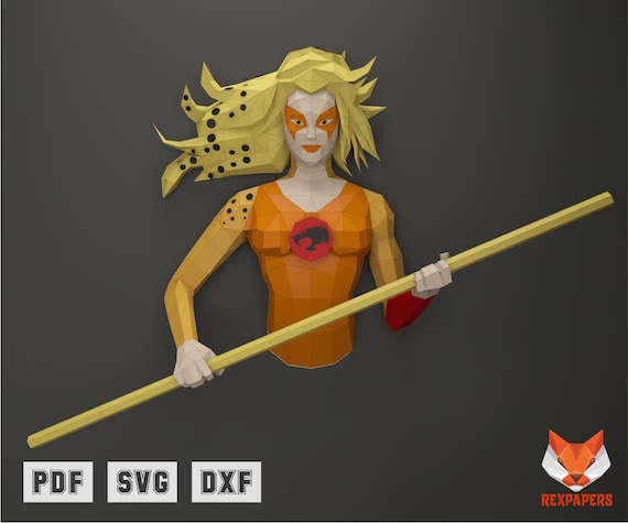 Cheetara Papercraft PDF Template DIY 3d Model Fanart | Etsy