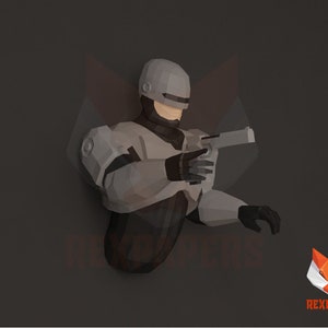 Robocop Papercraft , PDF Template, DIY 3d Model, FanArt, Paper ...
