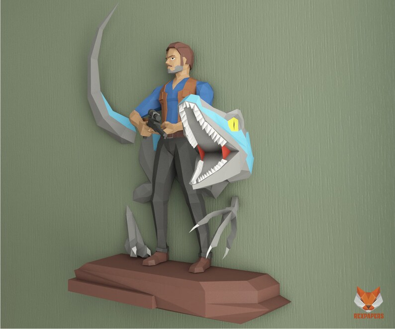REX28 Papercraft , PDF Template, DIY 3d Model, FanArt, Paper Sculpture ...