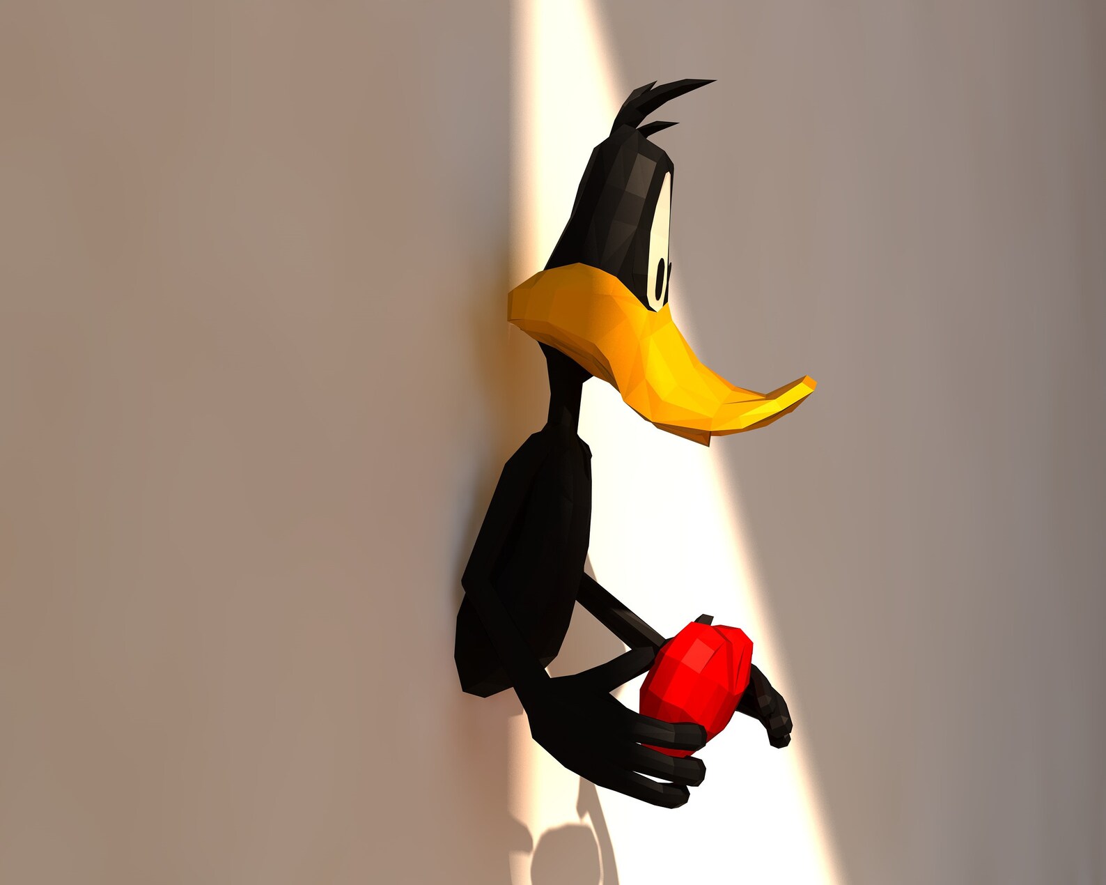 Pato Lucas Love Papercraft PDF TemplateDIY 3d Model Paper - Etsy España