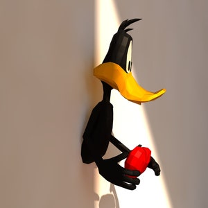 Pato Lucas Love Papercraft ,PDF Template,DIY 3d Model ,Paper Sculpture ...