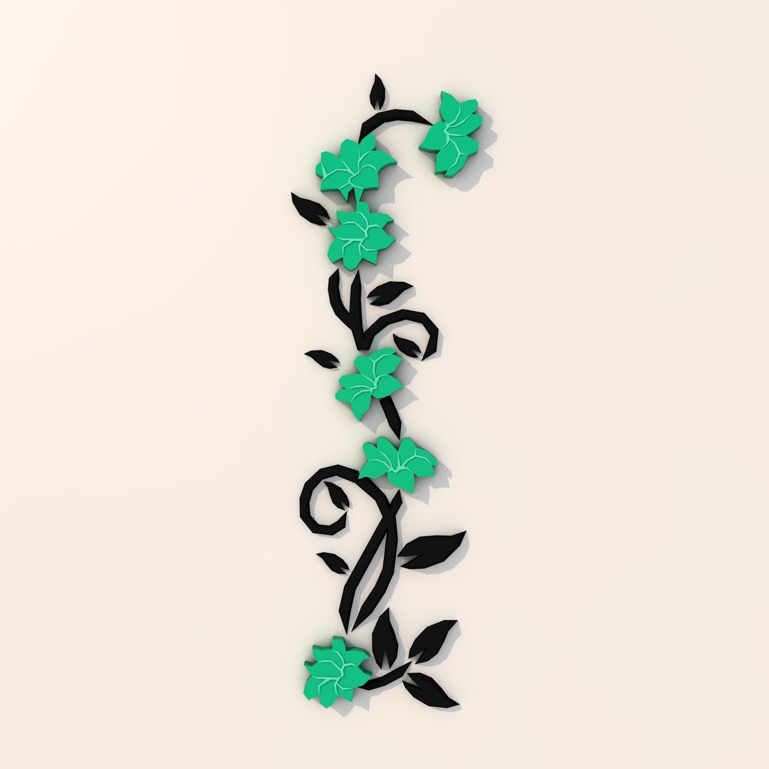 Flor Rosa 3 Papercraft , PDF Template, DIY 3d Mode L, Fanart, Paper ...