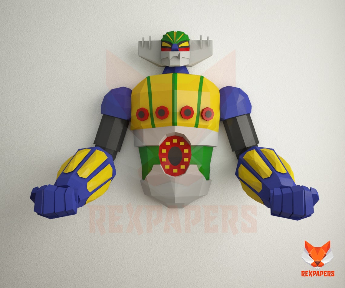 REX40 Papercraft PDF Template DIY 3d Model Fanart Paper - Etsy