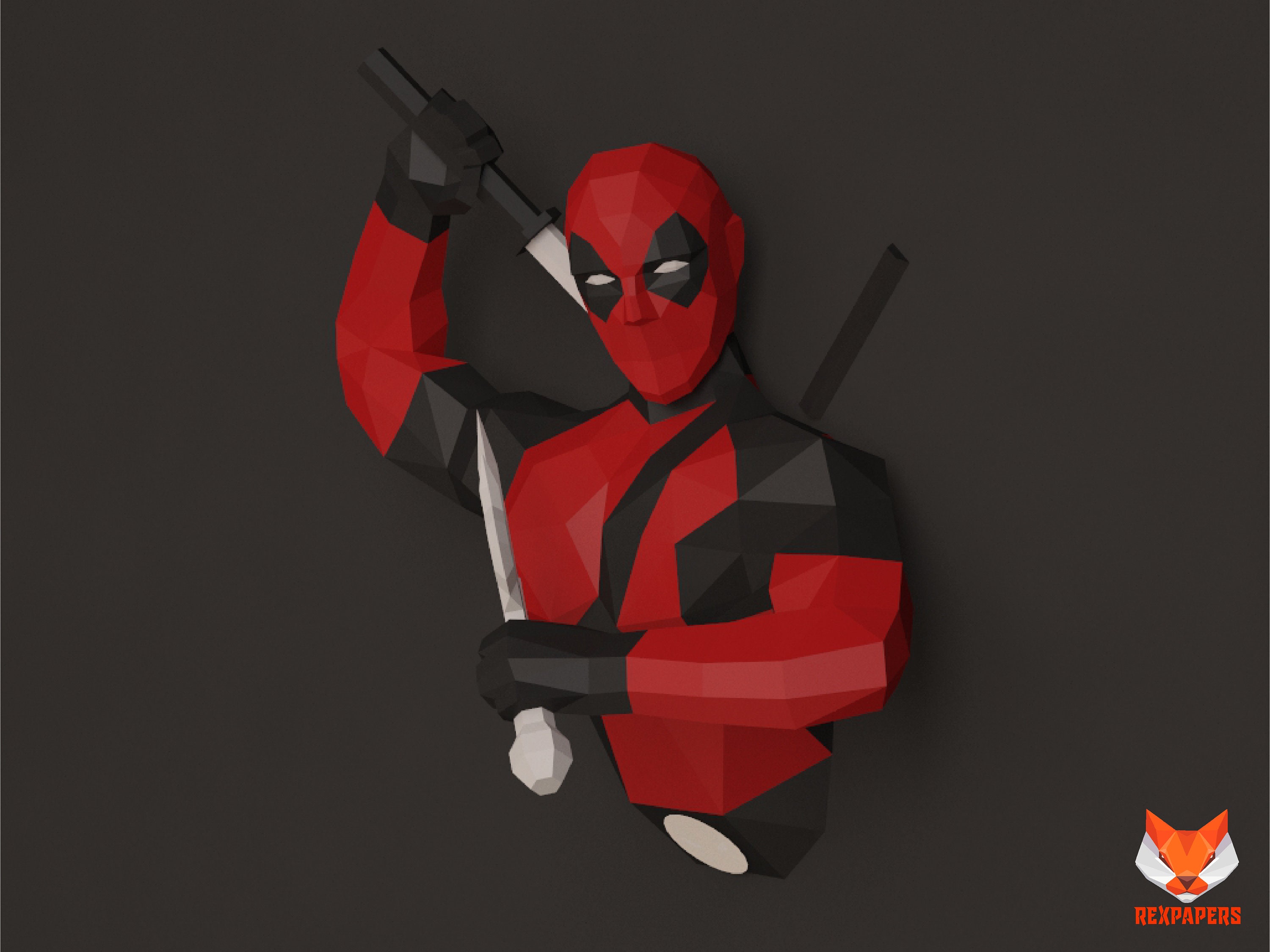 DeadPool Papercraft PDF Template DIY 3d Model FanArt | Etsy
