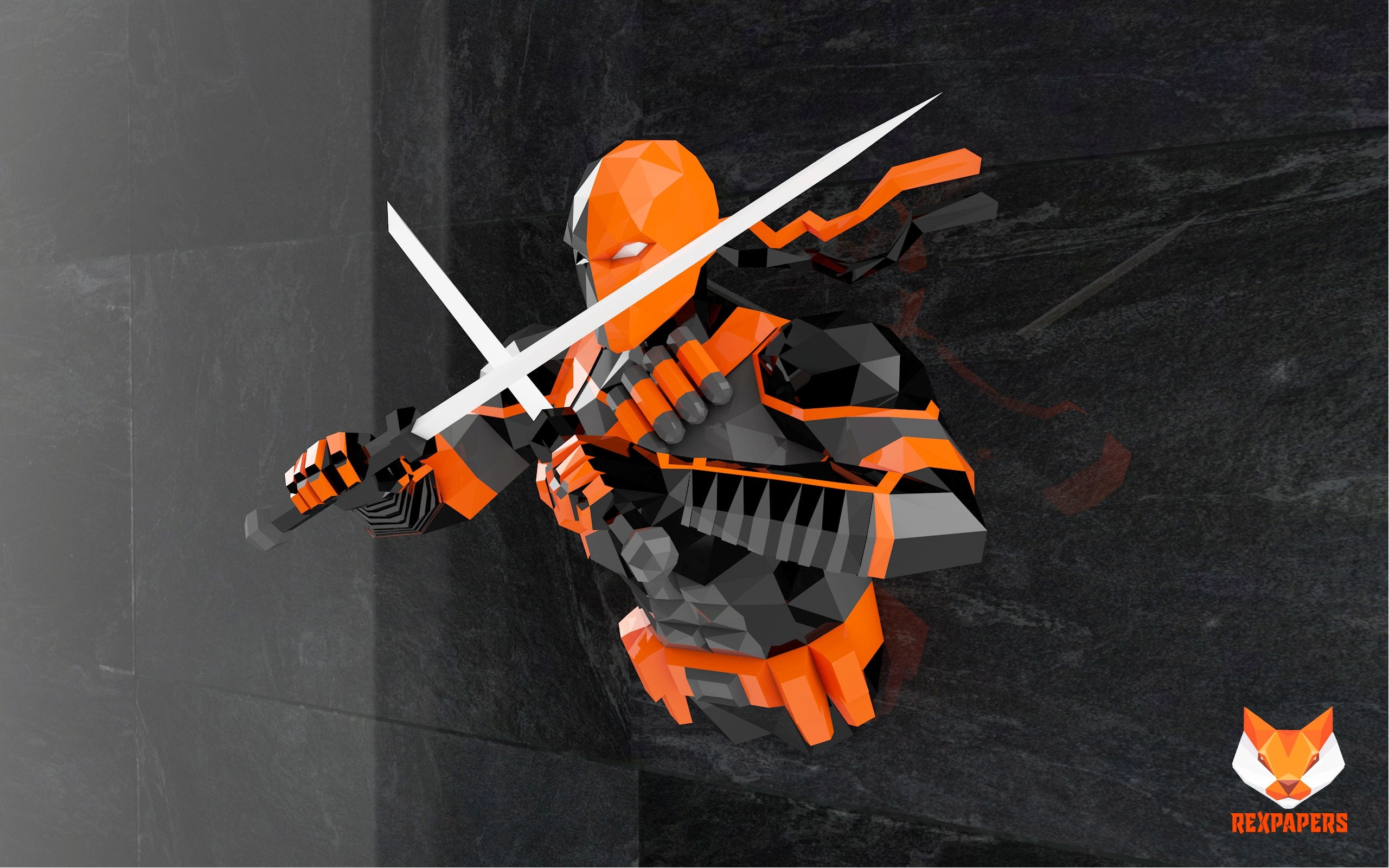 DEATHSTROKE Papercraft PDF Template DIY 3d Model FanArt | Etsy