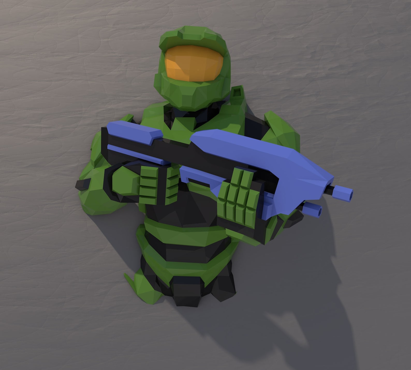 Halo Jefe Maestro Papercraft , PDF Template, DIY 3d Model, FanArt ...