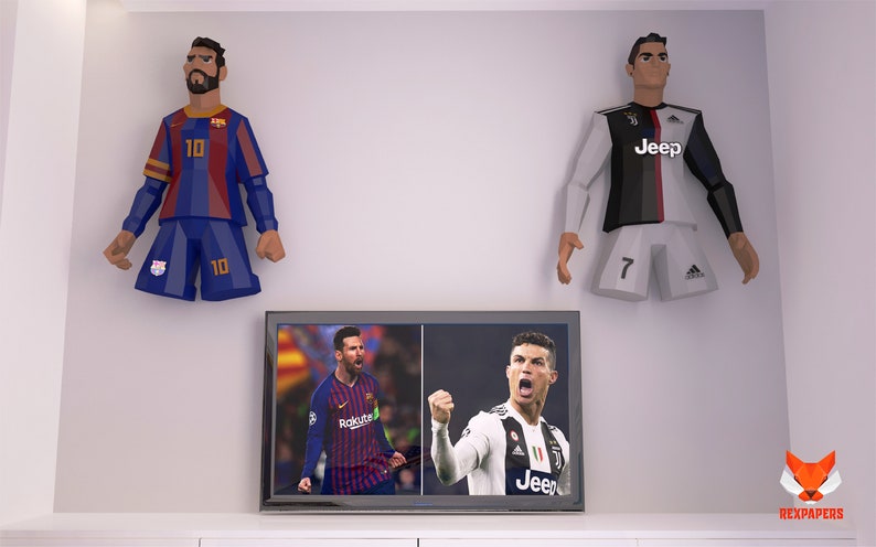 MESSI Papercraft PDF Template DIY 3d Model FanArt Paper - Etsy España