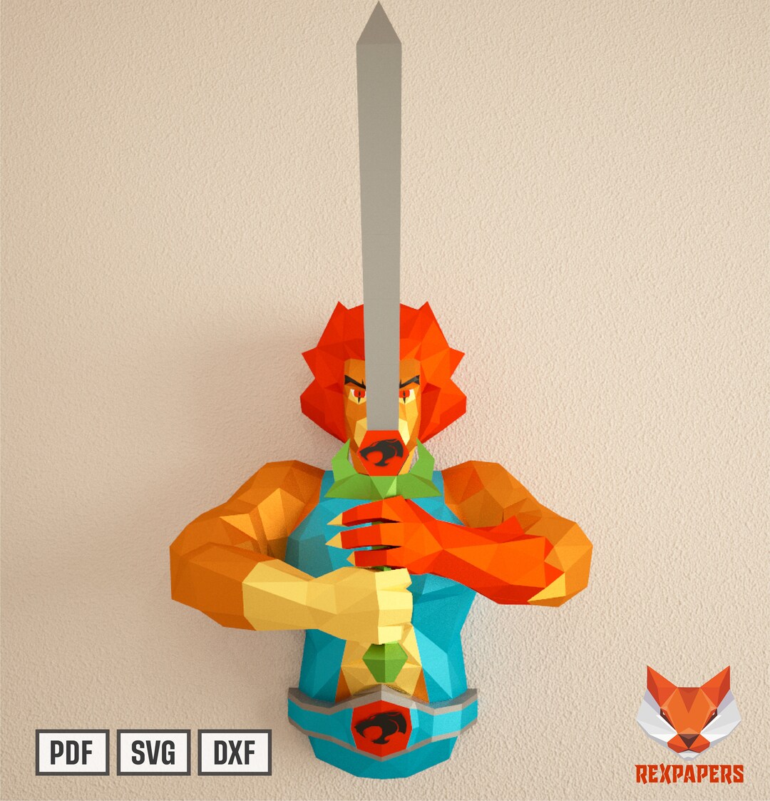 REX51 Papercraft , PDF Template, DIY 3d Model, Fanart, Paper Sculpture ...