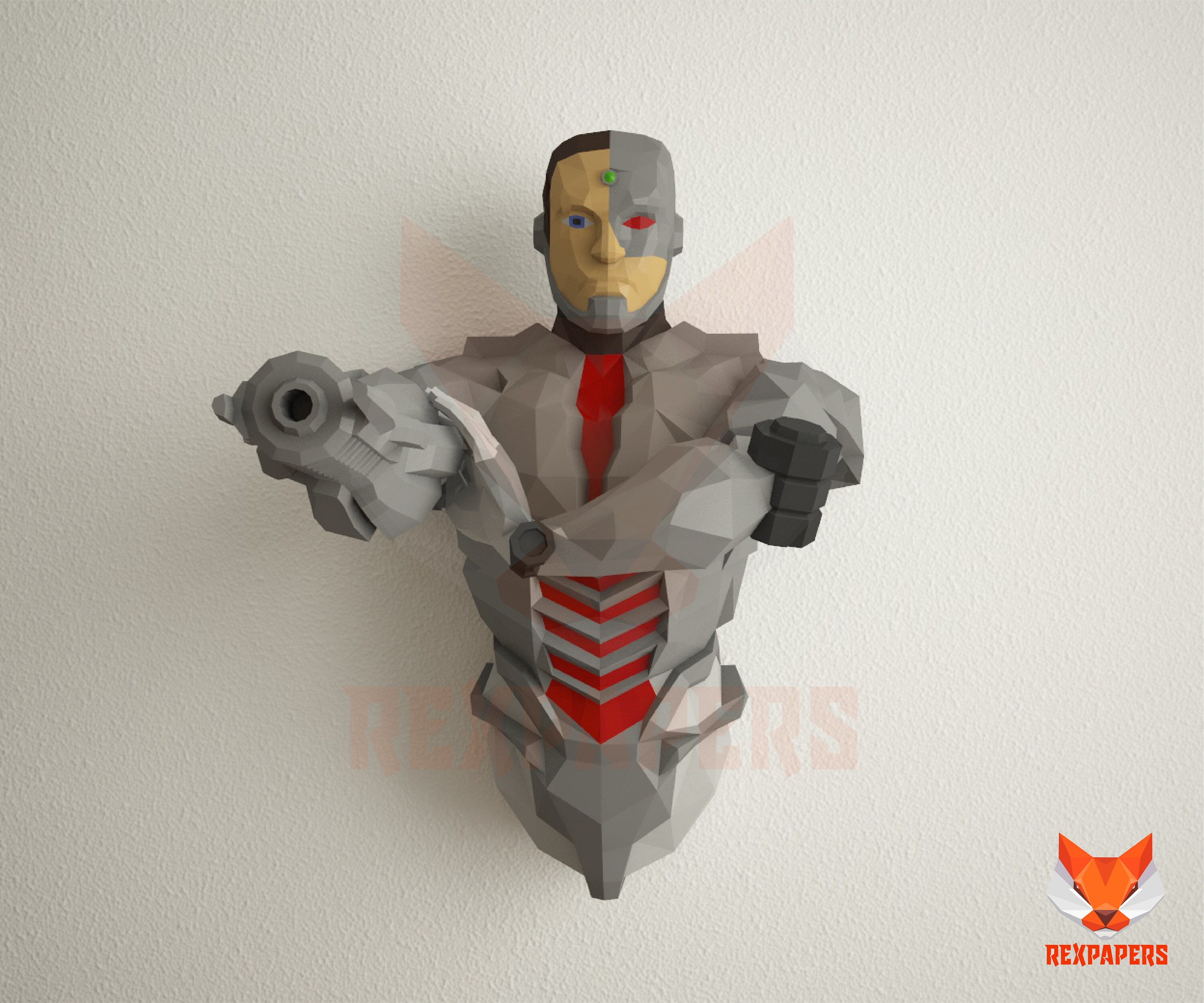 REX32 Papercraft , PDF Template, DIY 3d Model, Fanart, Paper Sculpture ...