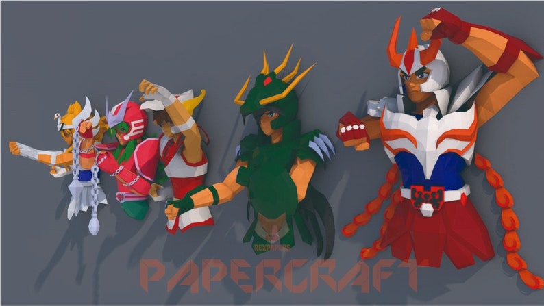 REX11 Papercraft PDF Template DIY 3d Model Fanart Paper - Etsy