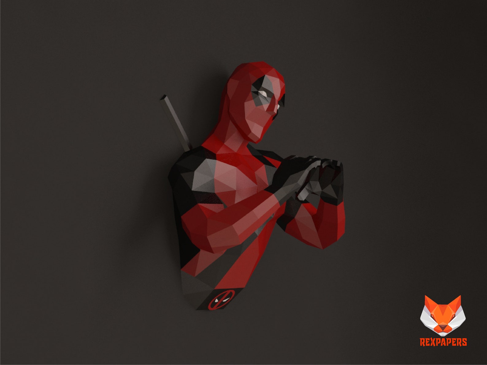 Deadpool Papercraft , PDF Template, DIY 3d Model, Fanart, Paper ...