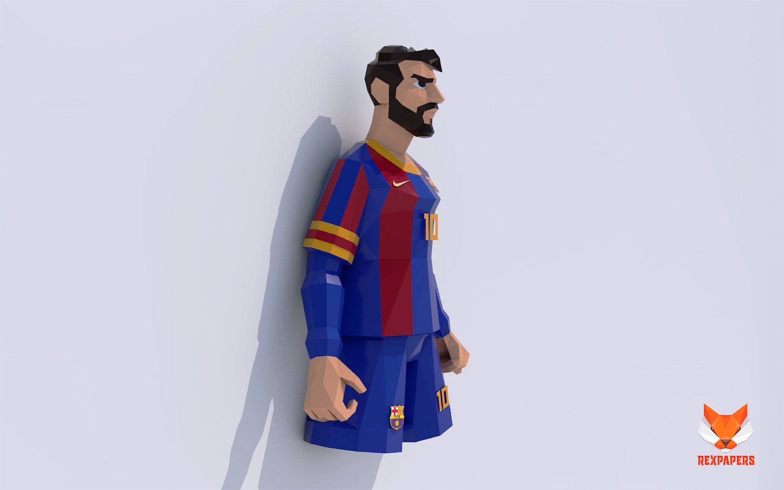 MESSI Papercraft , PDF Template, DIY 3d Model, FanArt, Paper Sculpture ...