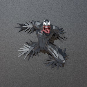 Venom Papercraft , PDF Template, DIY 3d Model, FanArt, Paper Sculpture ...