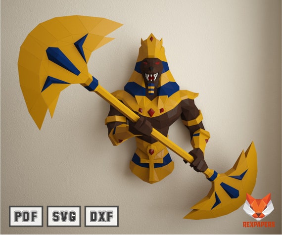ANUBIS 2 Papercraft PDF Template L Fanart DIY 3d Modepaper - Etsy