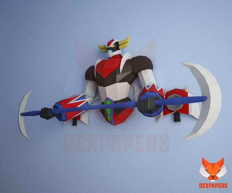REX23 Papercraft PDF Template DIY 3d Model Fanart Paper - Etsy