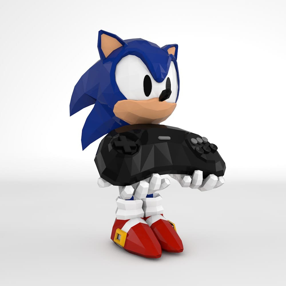 Sonic Edición Especial PDF Template DIY 3d Model Fanart | Etsy