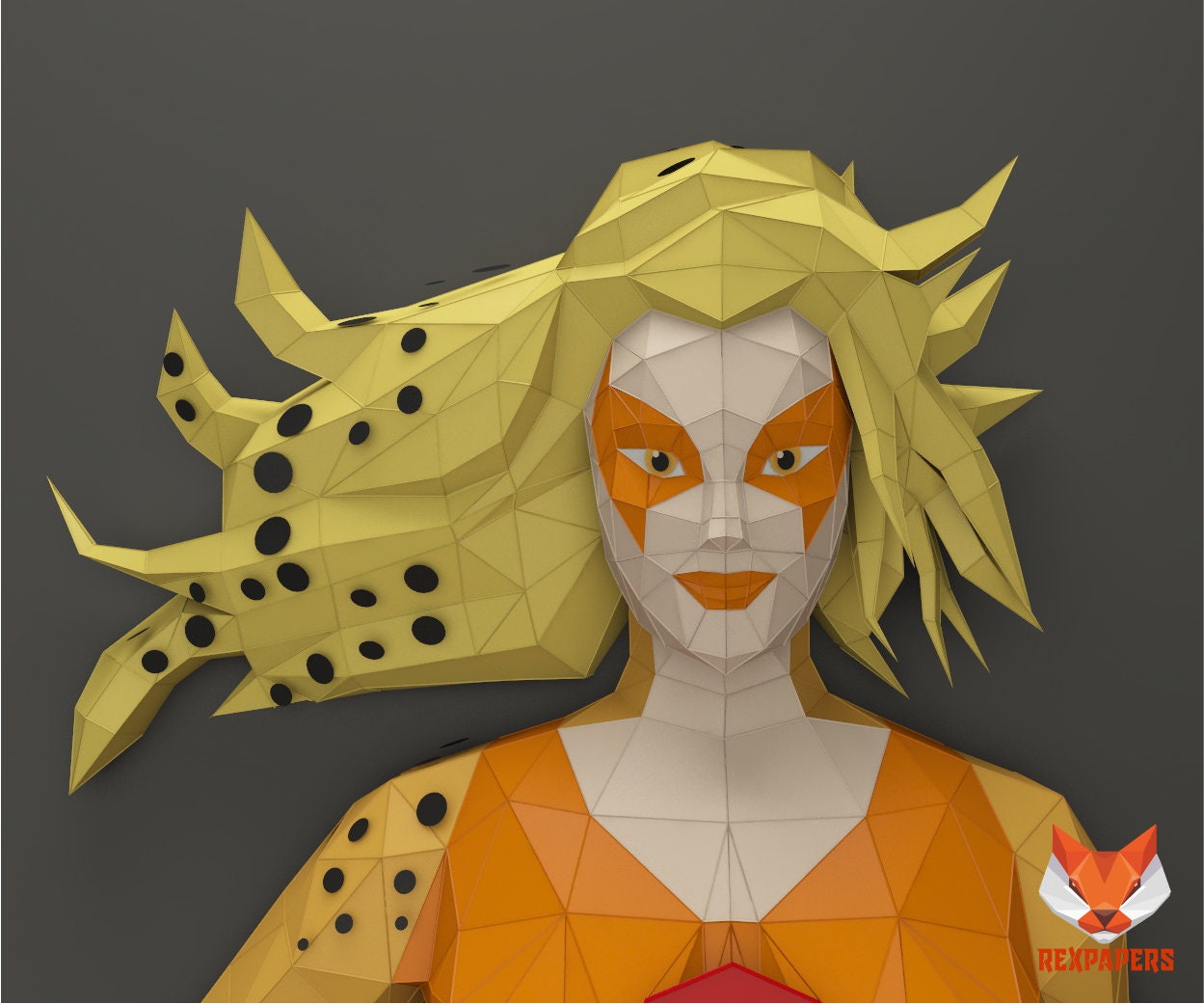 Cheetara Papercraft PDF Template DIY 3d Model FanArt - Etsy México