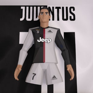 CR7 Papercraft , PDF Template, DIY 3d Model, FanArt, Paper Sculpture ...