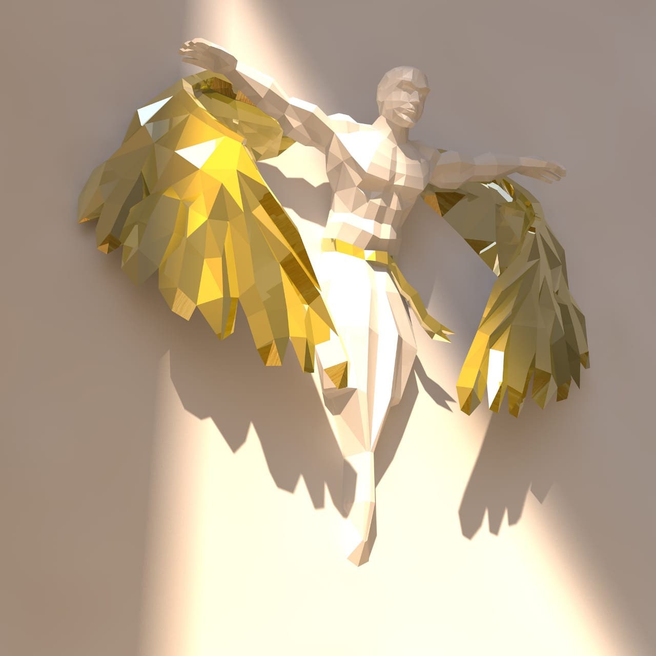 Angel Papercraft PDF Template DIY 3d Model FanArt Paper - Etsy México