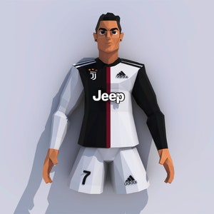 CR7 Papercraft , PDF Template, DIY 3d Model, FanArt, Paper Sculpture ...