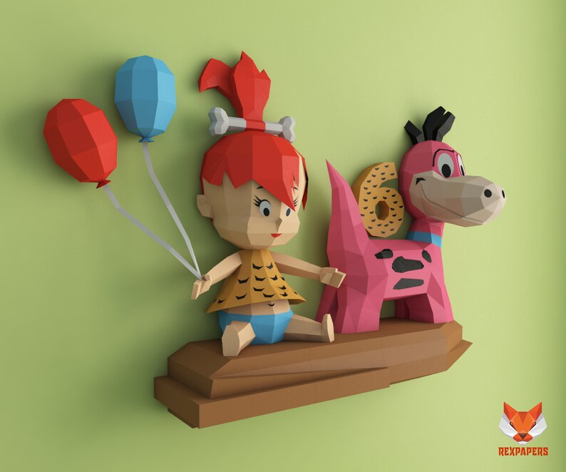 REX53 Papercraft PDF Template DIY 3d Model Fanart Paper - Etsy