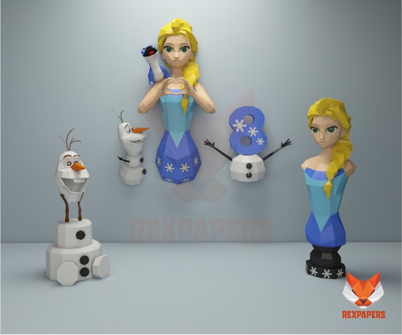 Frozen Papercraft Templates Marshmallow Papercraft :: Behance