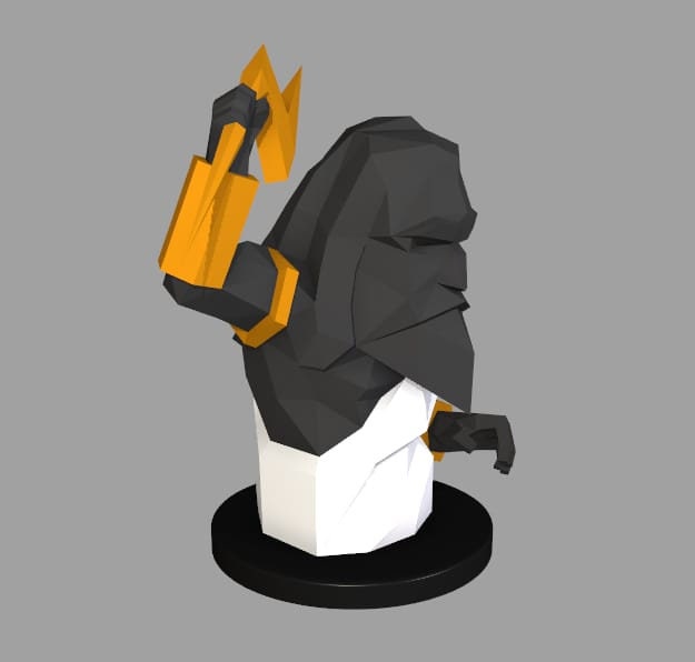 Zeus Papercraft PDF Template DIY 3d Model Fanart Paper - Etsy Canada