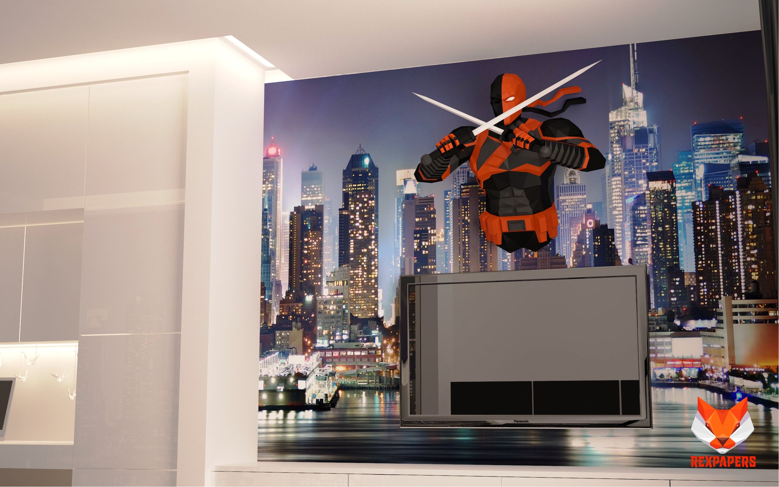 DEATHSTROKE Papercraft , PDF Template, DIY 3d Model, FanArt, Paper ...