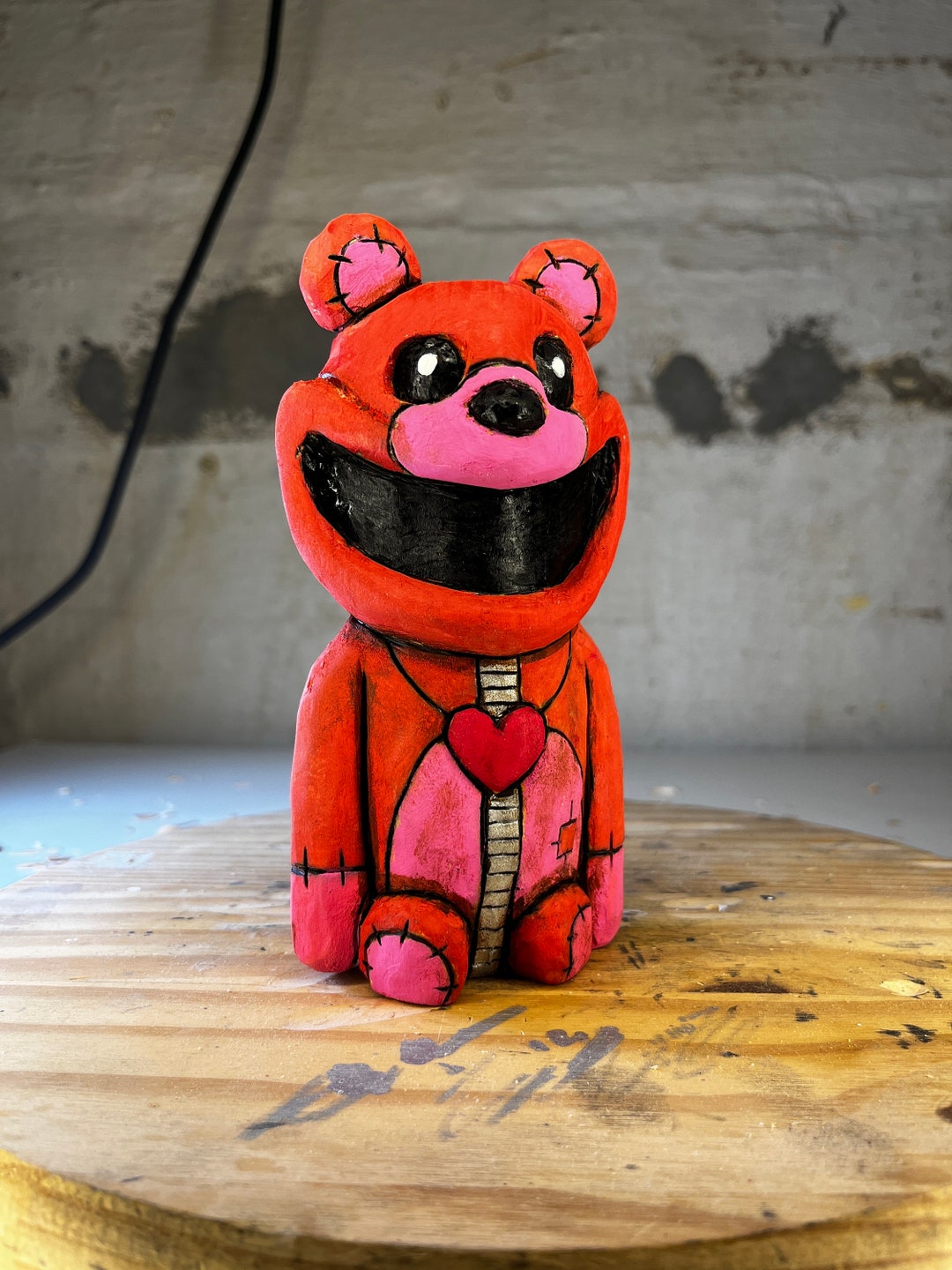 Smiling Critters Bobby Bearhug Woodcarving - Etsy