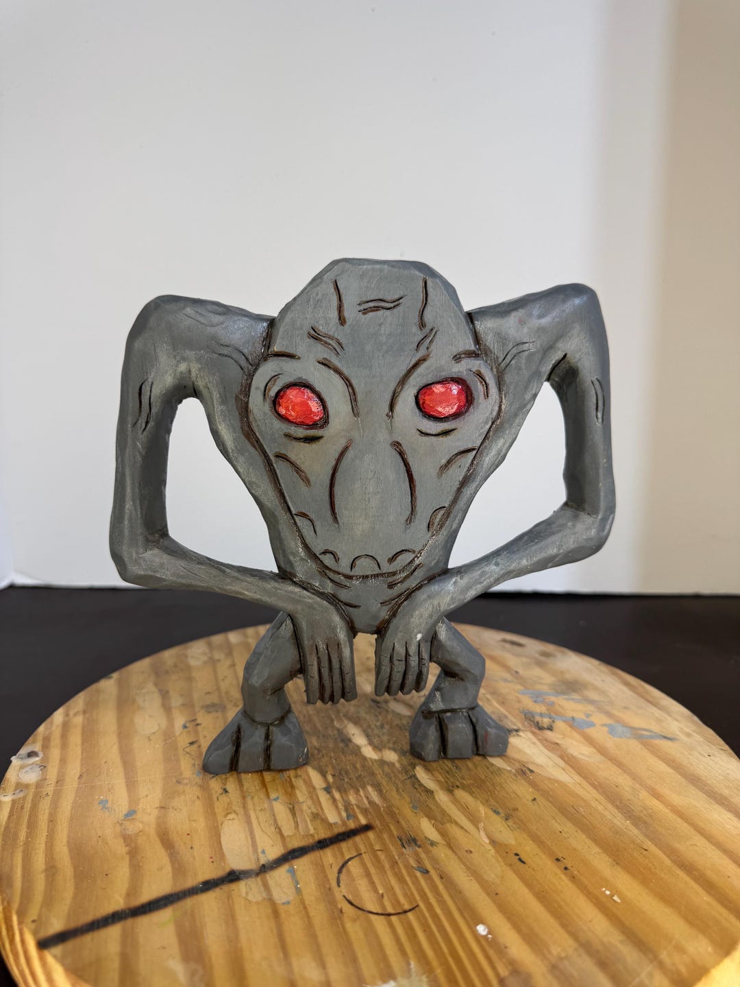 Journey With Cryptids the Dover Demon Woodcarving! - Etsy
