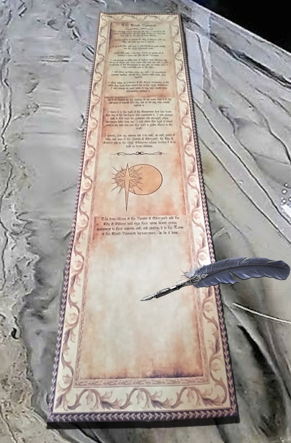 Creed Resolute Oath Document descent Into Avernus - Etsy