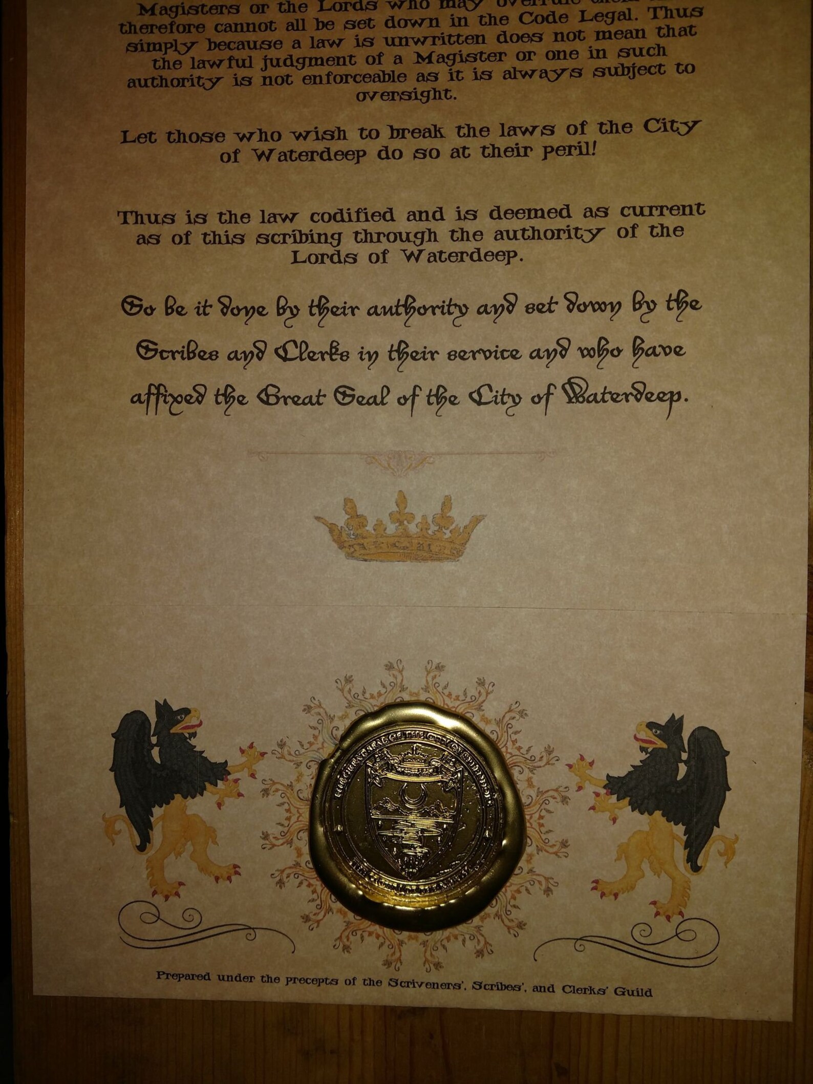 The Code Legal Waterdeep - Etsy Australia