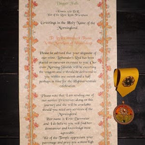 Lathander Holy Symbol With Induction Document, Morninglord, Forgotten ...