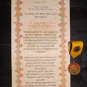 Lathander Holy Symbol With Induction Document, Morninglord, Forgotten ...