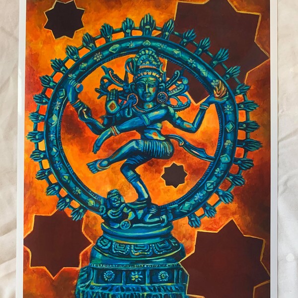 Modern Nataraja Painting - Etsy