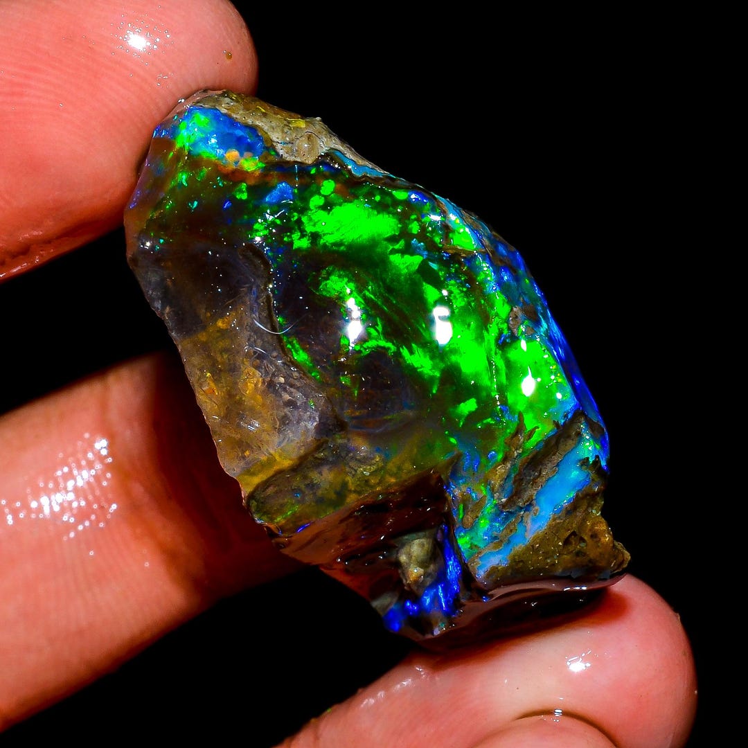 Opal Rough, Natural Ethiopian Oil Opal, Specimen Crystal Opal, Welo ...