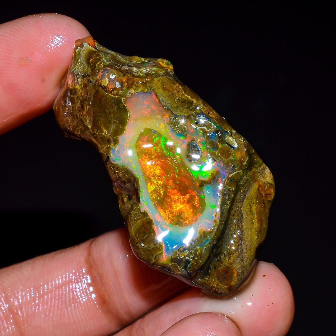 Opal Rough, Natural Ethiopian Oil Opal, Specimen Crystal Opal, Welo ...