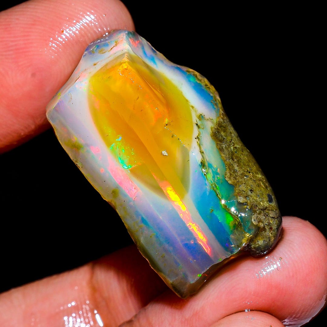Opal Rough, Natural Ethiopian Oil Opal, Specimen Crystal Opal, Welo ...