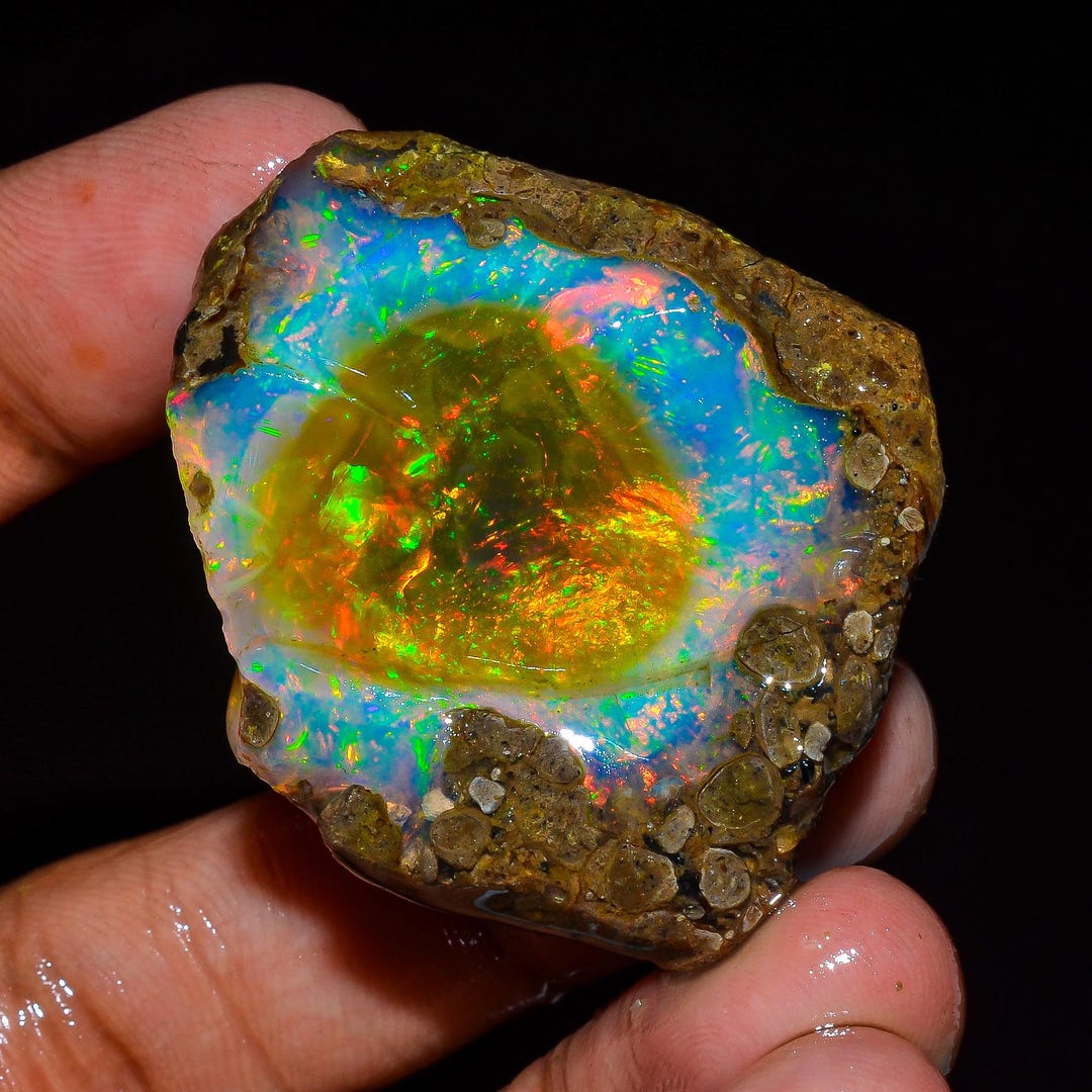 Opal Rough, Natural Ethiopian Oil Opal, Specimen Crystal Opal, Welo ...