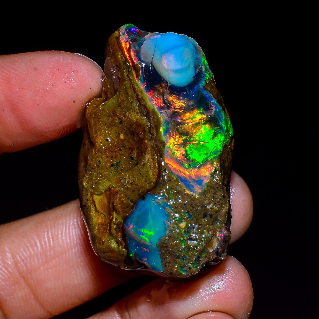 Opal Rough, Natural Ethiopian Oil Opal, Specimen Crystal Opal, Welo ...