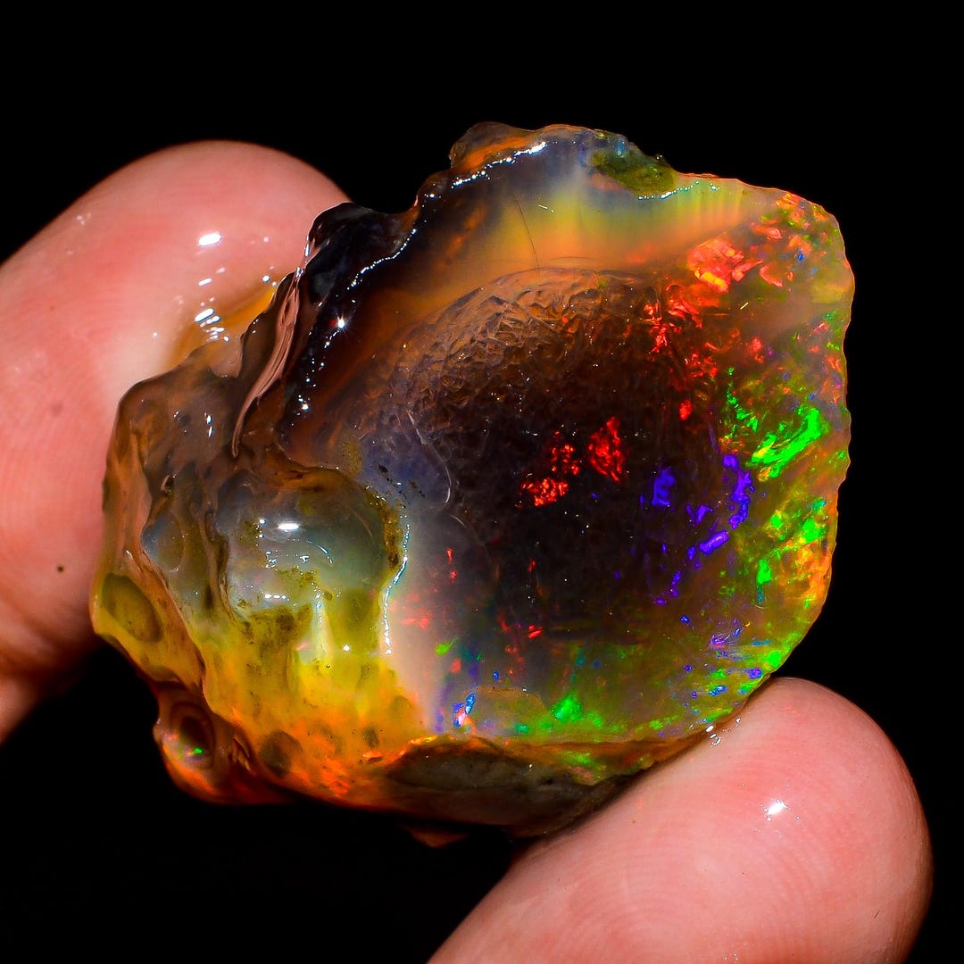 Opal Rough, Natural Ethiopian Oil Opal, Specimen Crystal Opal, Welo ...