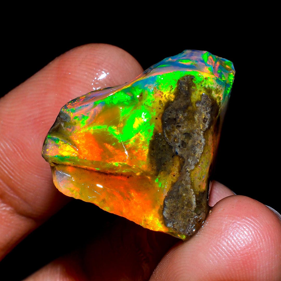 Opal Rough, Natural Ethiopian Oil Opal, Specimen Crystal Opal, Welo ...