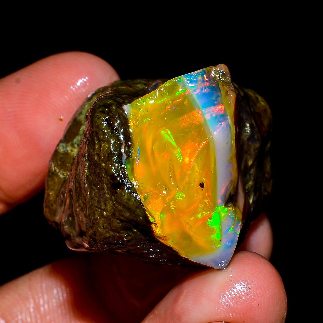 Opal Rough, Natural Ethiopian Oil Opal, Specimen Crystal Opal, Welo ...