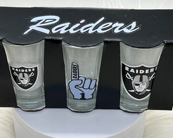 Raiders Shot Glasses - Etsy