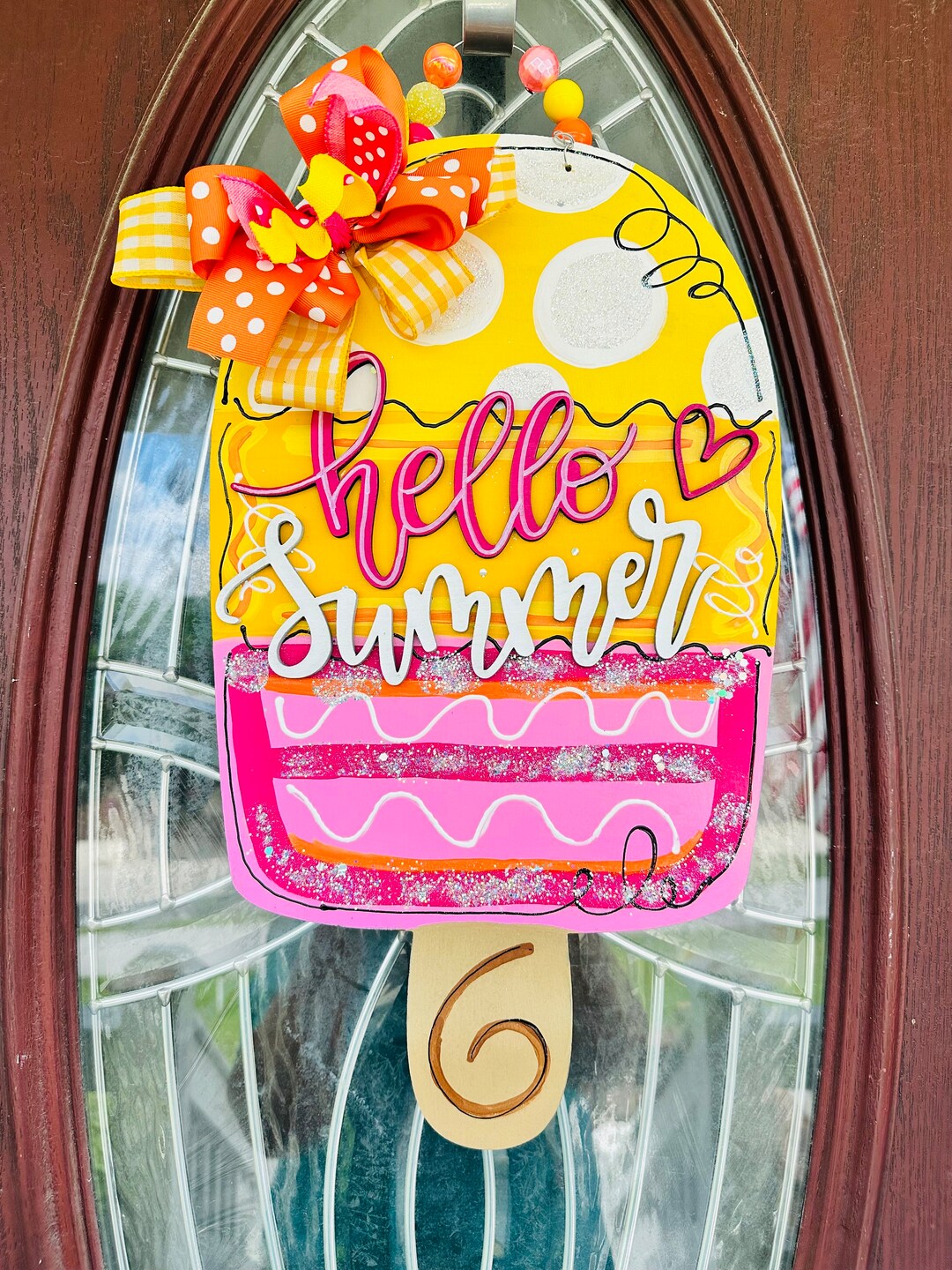 Summer Popsicle Door Hanger, Summer Sign, Popsicle Hanger, Summer Decor ...