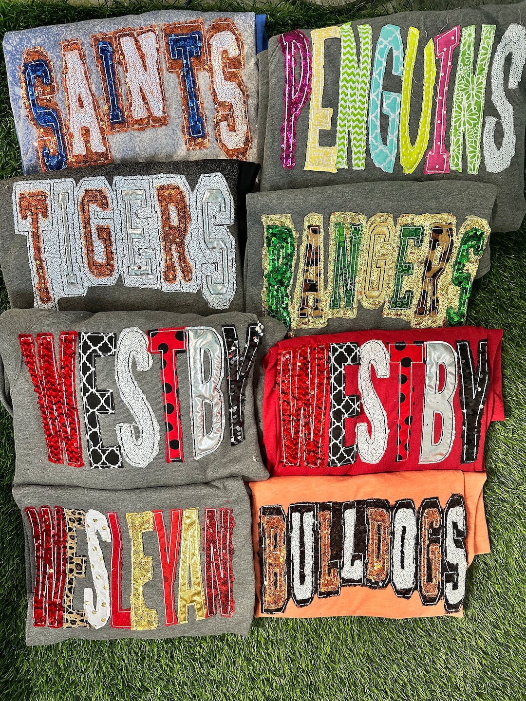 Custom School Spirit Shirts, Applique Shirts, Embroidered Shirts - Etsy