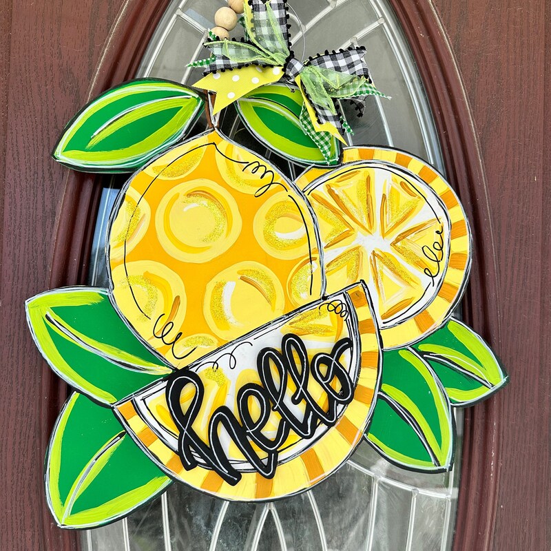 Lemon Door Hangers - Etsy
