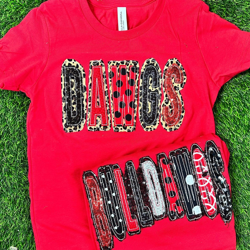 Bulldog Applique - Etsy