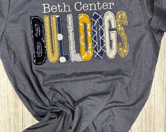 Custom School Spirit Shirts Applique Shirts Embroidered - Etsy