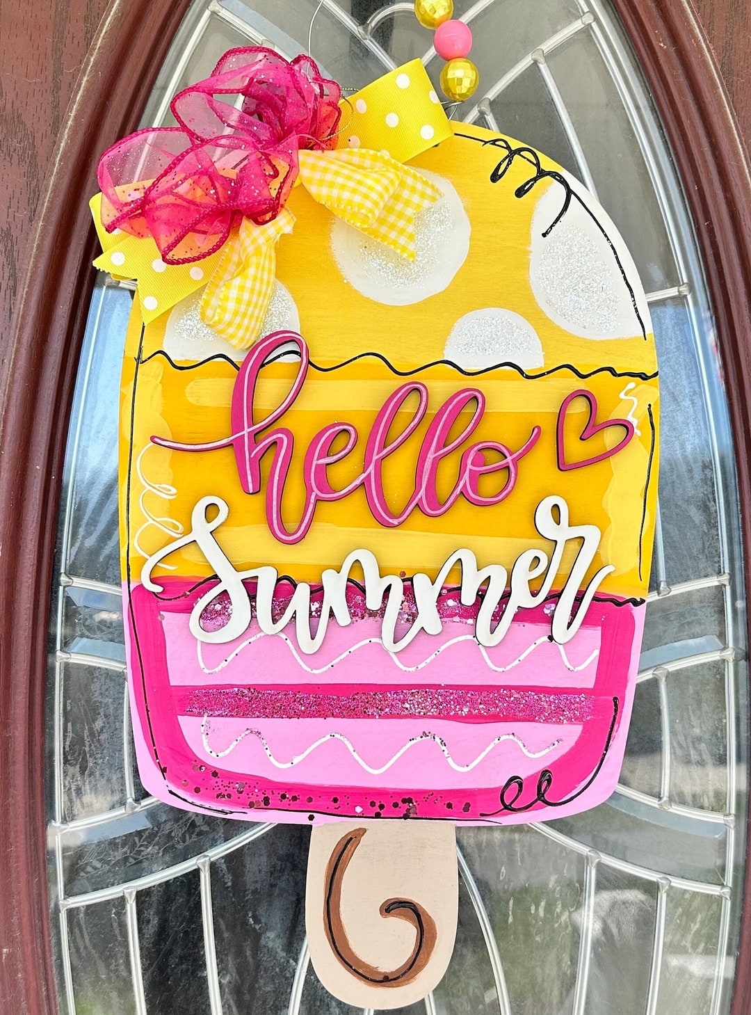 Summer Popsicle Door Hanger, Summer Sign, Popsicle Hanger, Summer Decor ...